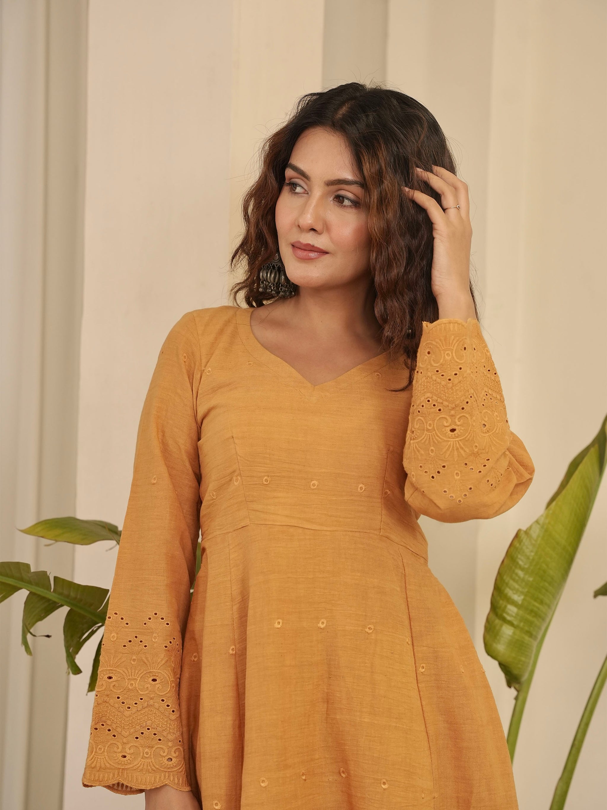 Peela Gulaab Kurta Set – OneWe India