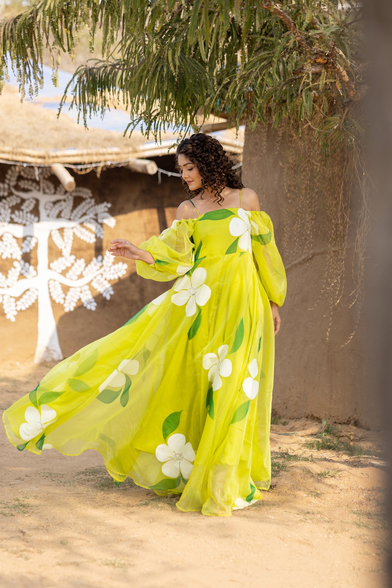 Isabelle Handpaint Dress – OneWe India